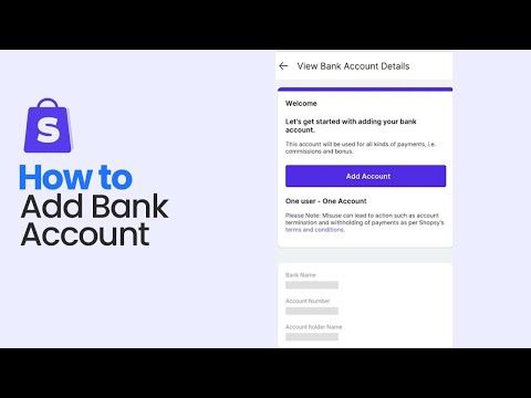 How to Add Bank Account on Shopsy