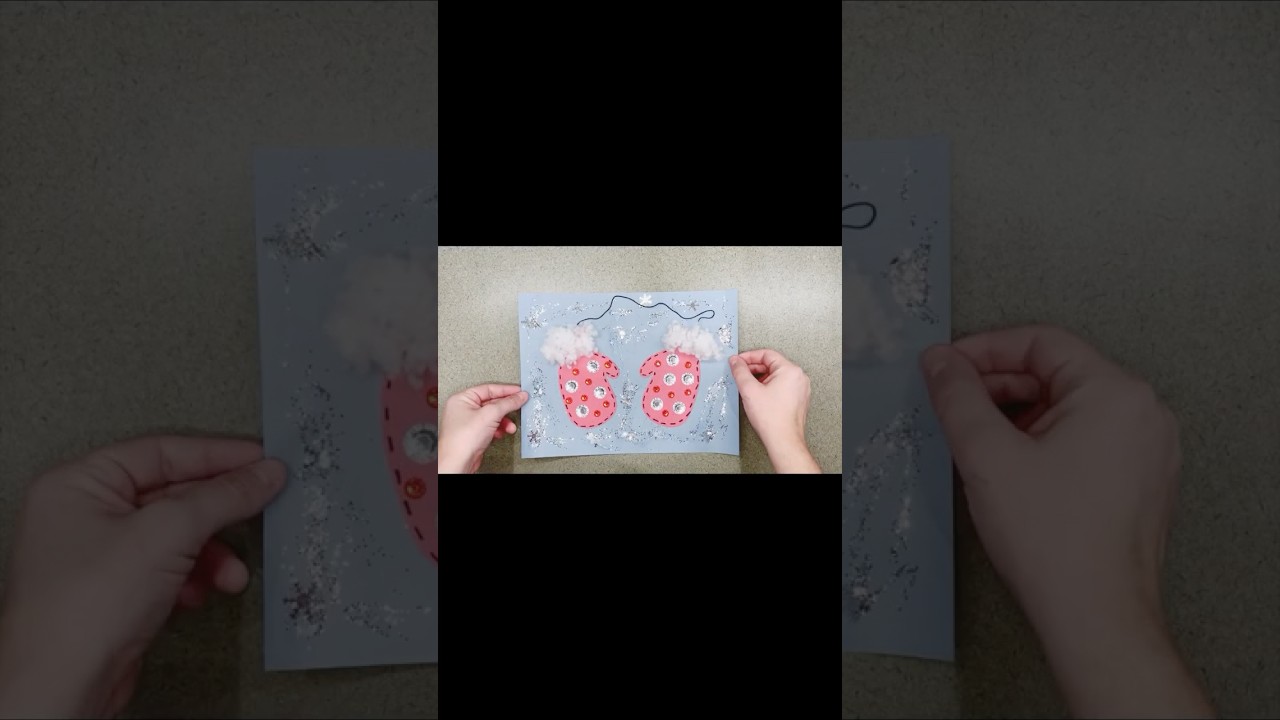 Winter Crafts for Kids - Snow Mittens