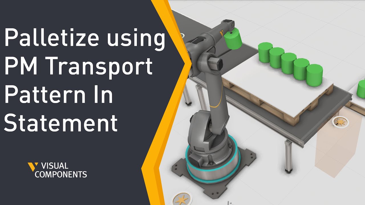 Palletize using Process Modeling Transport Pattern In Statement