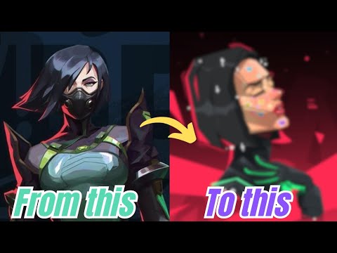 How I Drew Viper in My Style | Valorant Art Process