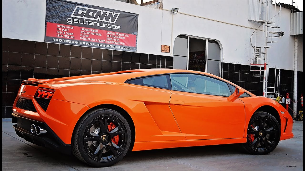 Pintura completa en Lamborghini Gallardo! lava orange por glaubenwraps
