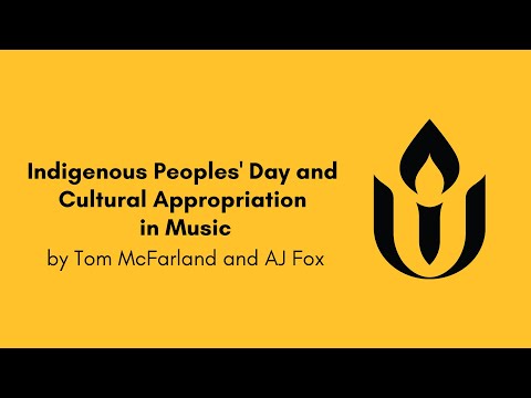 Indigenous People’s Day and Cultural Appropriation in Music – First UU ...