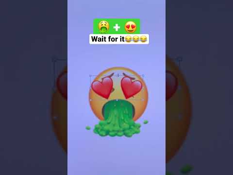 I’ve mixed the Heart Eye Emoji and the Puke Emoji 😂 The result is awesome #shorts
