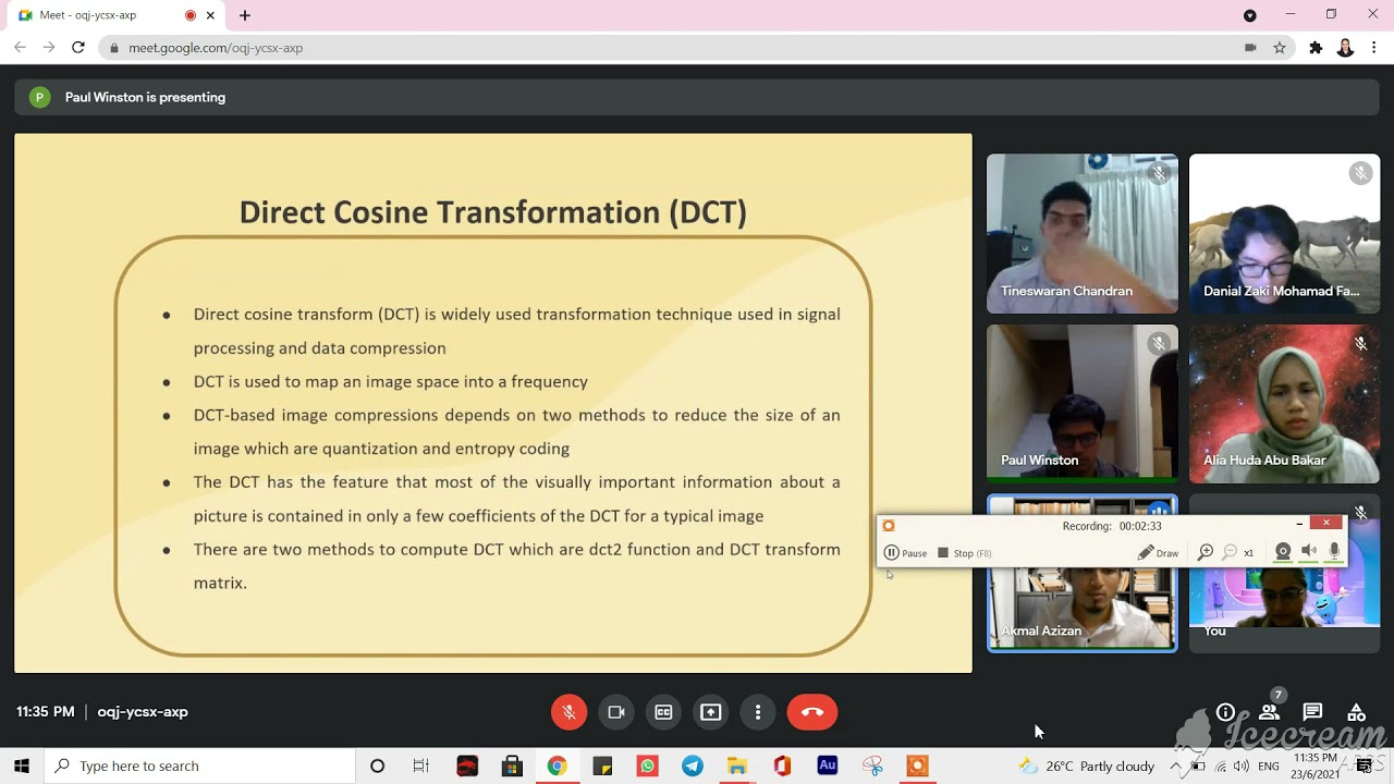 Lossless Image Compression Using DCT Technique