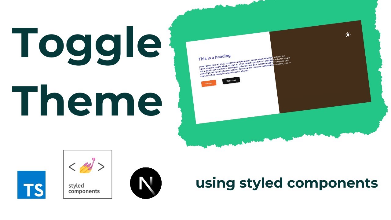 How to toggle Theme using Styled Components in Next.js
