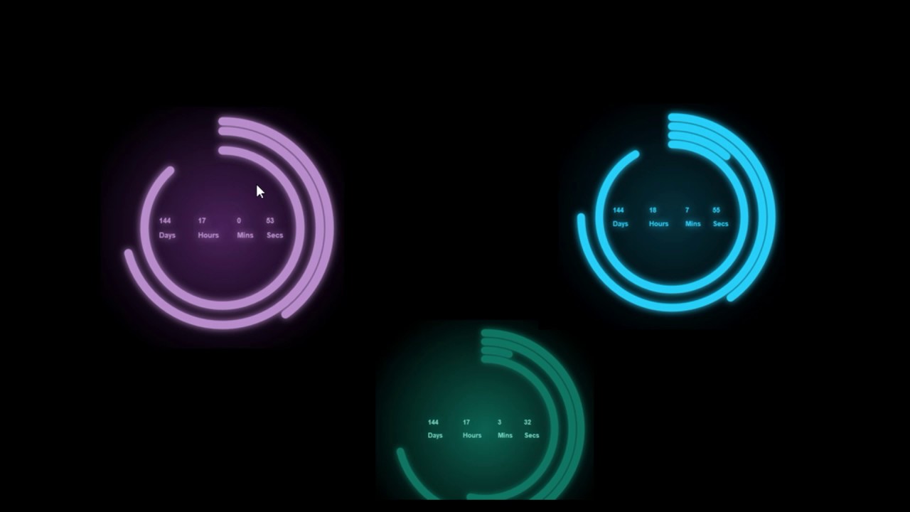 Javascript Canvas Countdown Timer