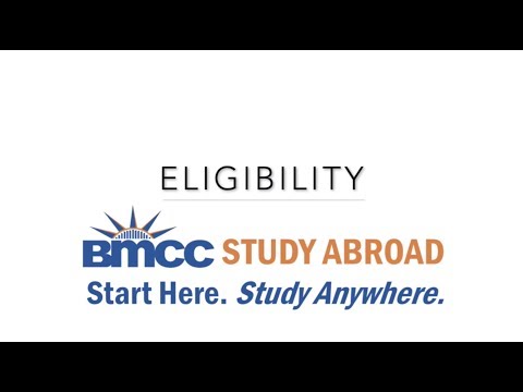 BMCC Study Abroad - Eligibility