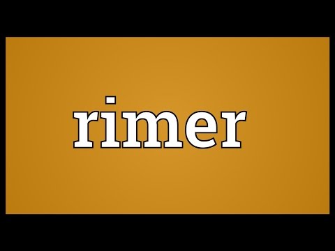 Rimer Meaning