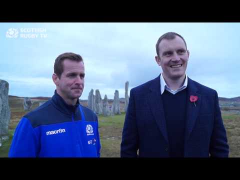 Scottish Rugby's Chris Paterson and Al Kellock visit Stornoway