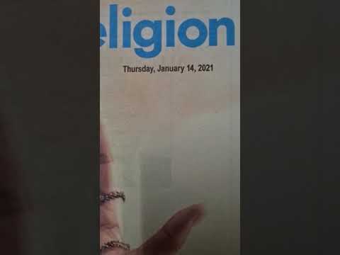 Obituary Section of the Thursday 14th, 2021 Newspaper.