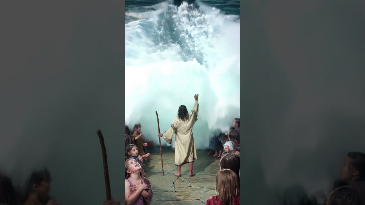 Did Moses Really Part the Sea? | AI Visualizes the Miracle #Shorts