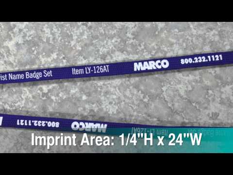 3 x 4 MARCO No-Twist Name Badge Combo - Blank, LY-126AT-BL - Marco Promos