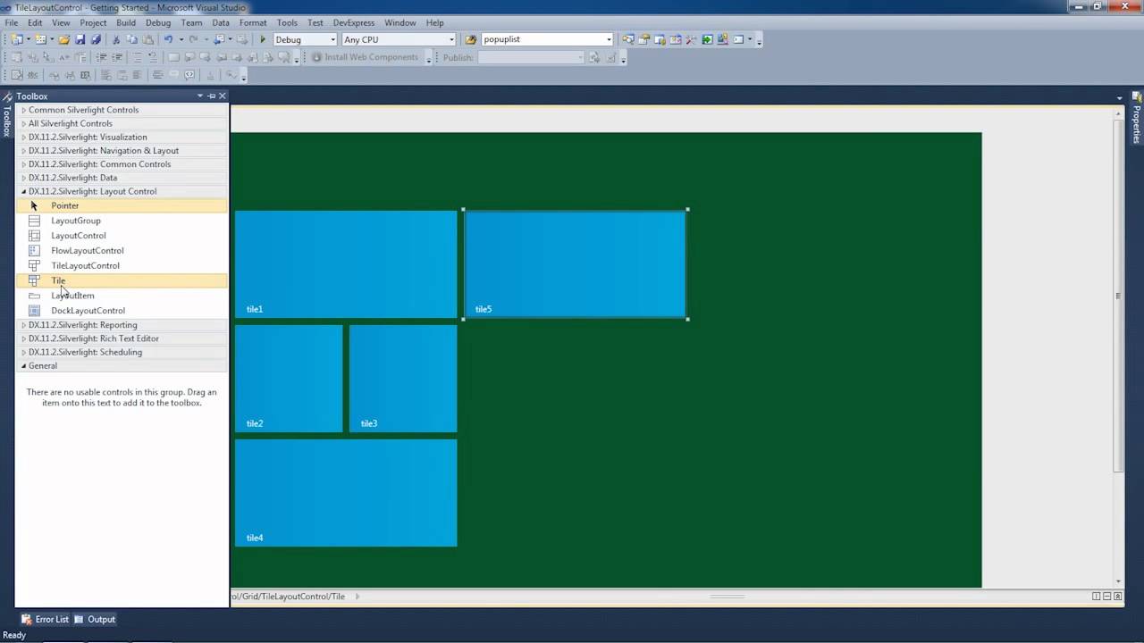 Silverlight Tile Control - Getting Started