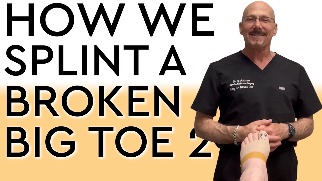 How to Splint a Broken Big Toe 2
