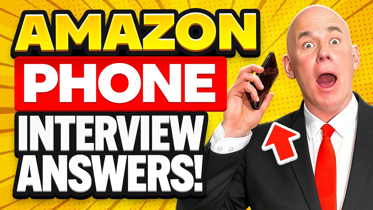 AMAZON PHONE INTERVIEW QUESTIONS & ANSWERS! (How to PREPARE for an AMAZON PHONE SCREEN INTERVIEW!)