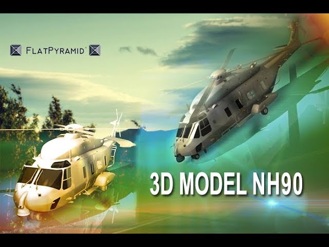 NH90 3D Model - FlatPyramid