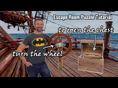 How to make an ESP32 Escape Room Pirate Wheel Puzzle