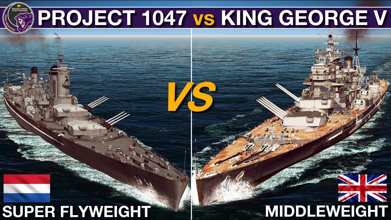 Can a Dutch Battlecruiser Beat a British Battleship? | Project 1047 vs King George V |War on the Sea