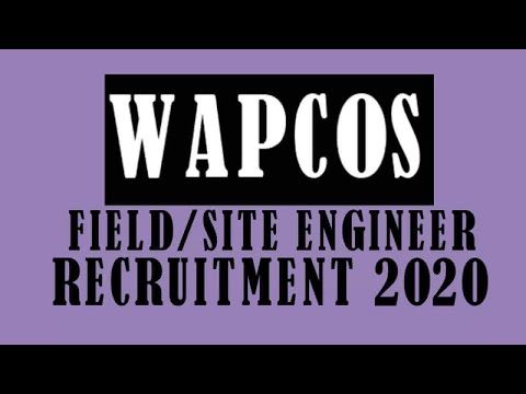 WAPCOS Site Engineer Recruitment 2020 | Civil Engineer Recruitment 2020 | Syllabus | Exam Pattern