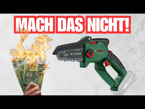Kauf NIEMALS eine Mini Akku Kettensäge, bevor du DAS weißt!