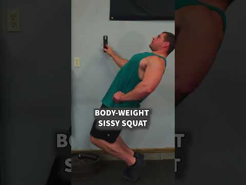 Build your quads at home with these Sissy Squat variations!