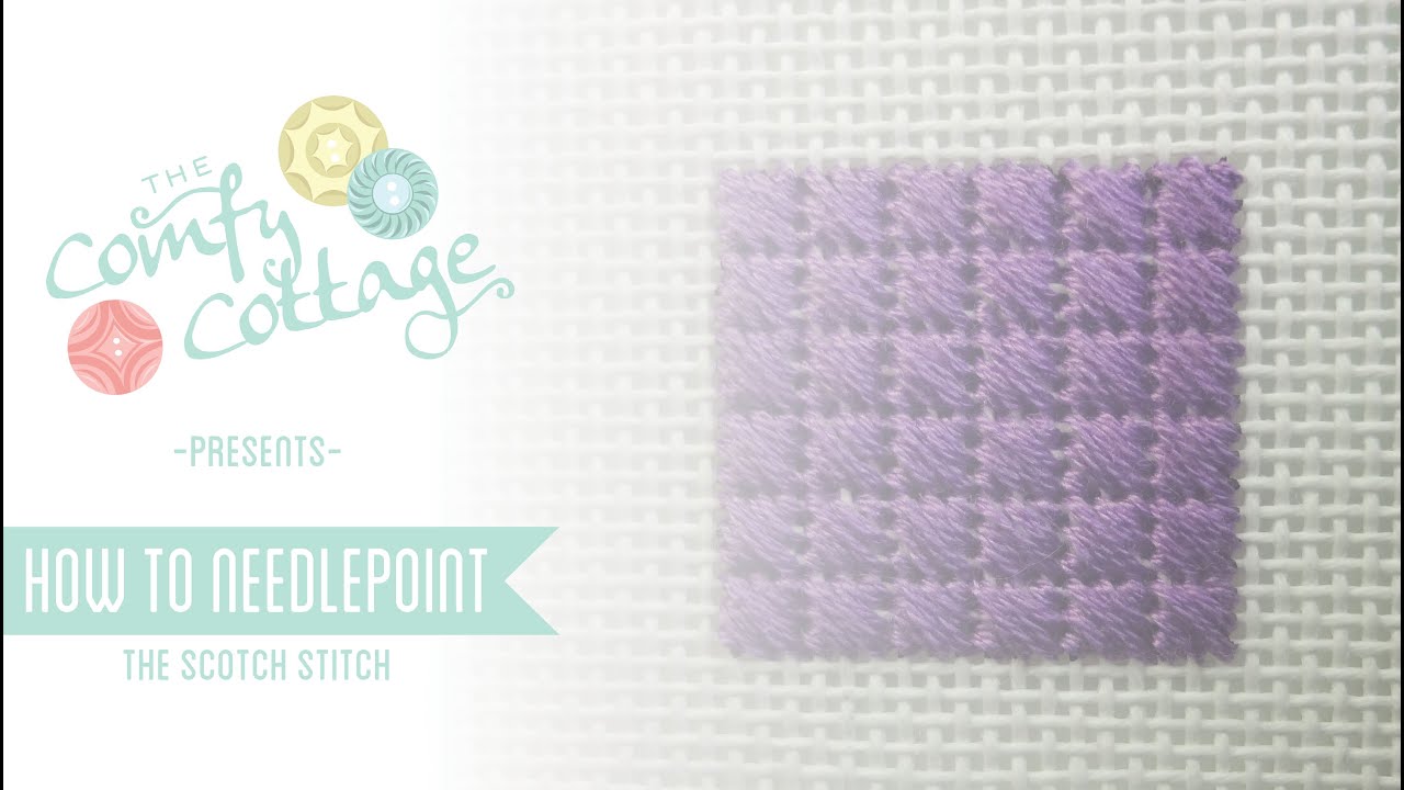 Scotch Stitch - How to Needlepoint