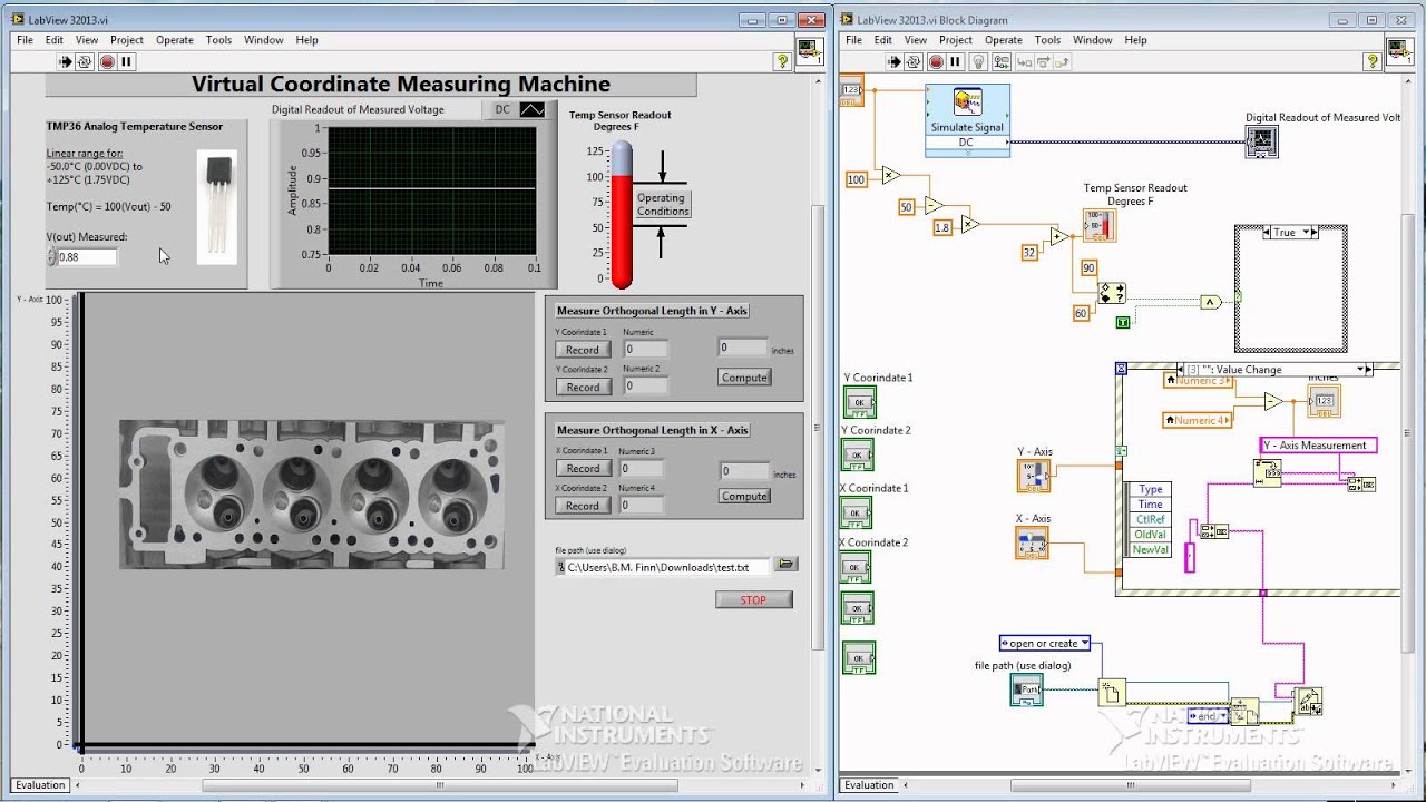 LabView Exercise (Intro to LabView Programming)