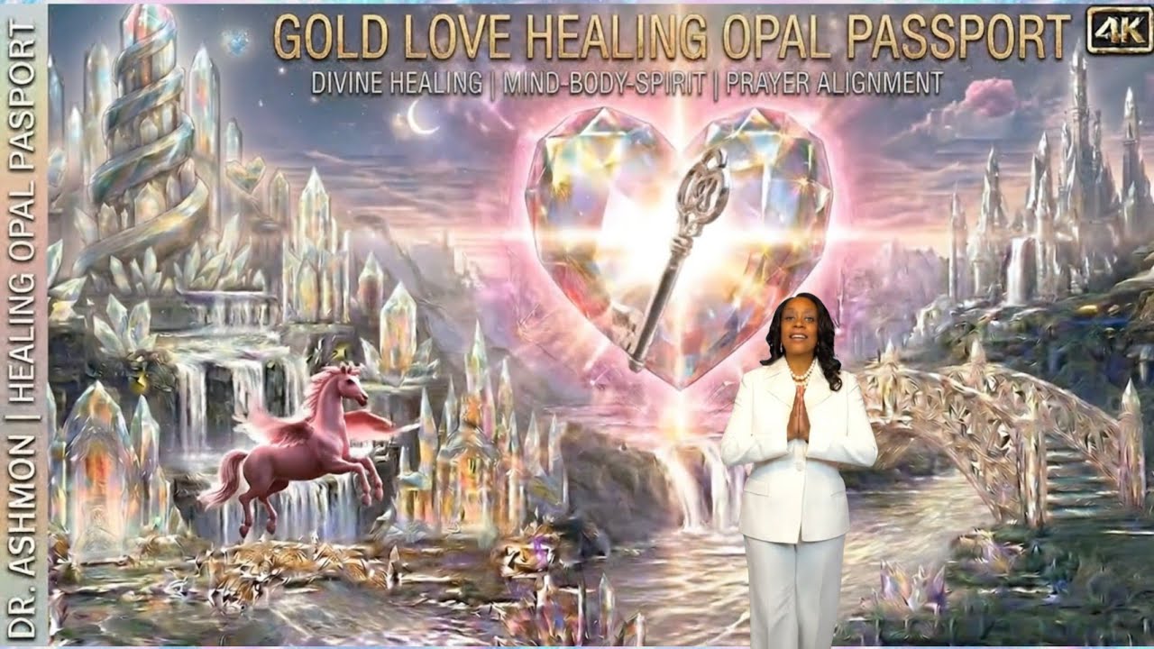 Gold Love Opal Healing Passport I Open Doors I Quiet Time I Stillness I Calm I Mind Release