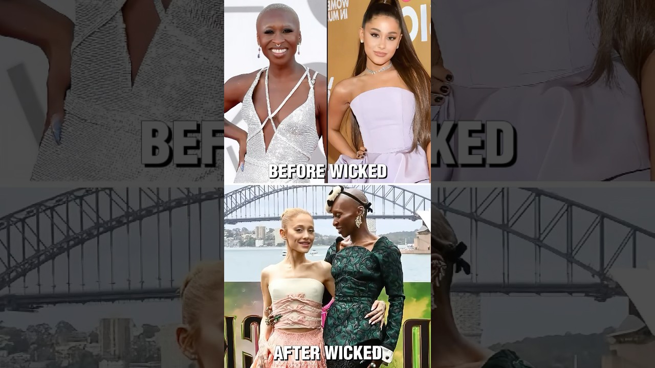 Ariana Grande & Cynthia Erivo Before and After WICKED #shorts #arianagrande #cynthiaerivo #wicked