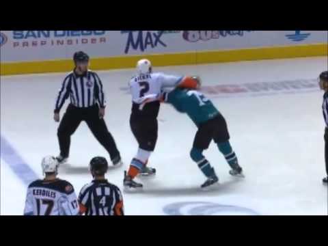 Alex Gallant vs. Stu Bickel, December 18, 2015 - San Jose Barracuda vs ...