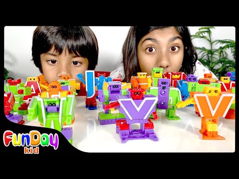 ABC Robots  | Learning Toys for Toddlers | Preschool Learning  with Urvi and Apu - FunDay Kid