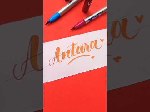 Antara❣️name calligraphy😇 comment your name #shivi_arts_ #shorts #viral #youtubeshorts #satisfying