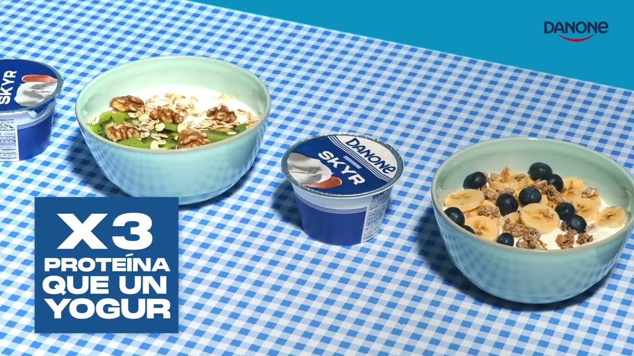 Nuevo SKYR Danone, x3 proteína y nada de grasa.