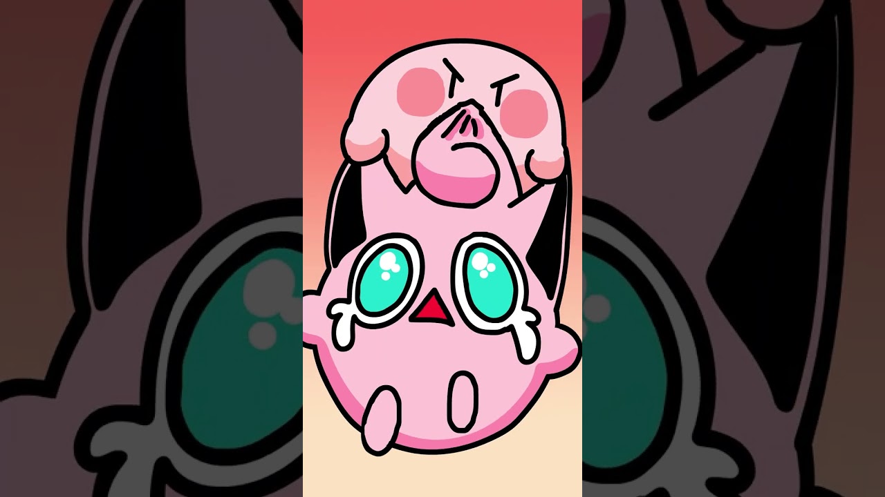 Kirby and Jigglypuff #Animation #Pokémon #shorts
