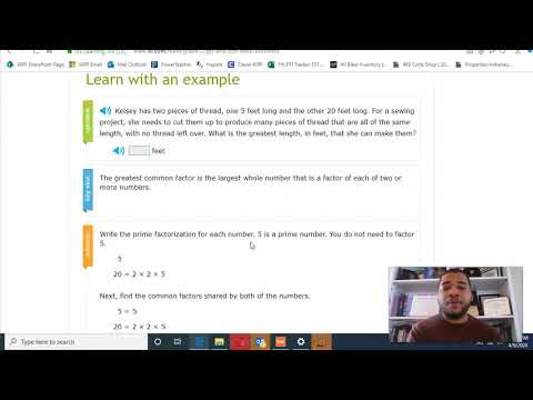 4/13 GCF and LCM: word problems (CQV)