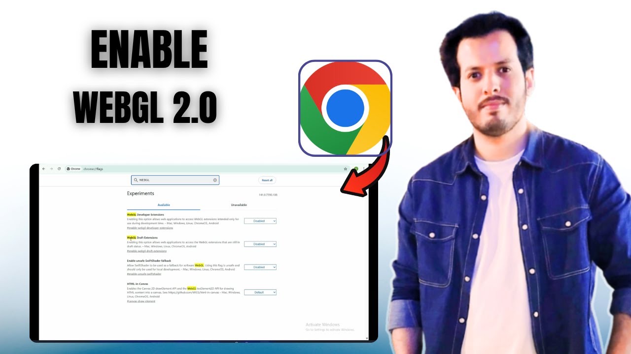 How To Enable WebGL 2.0 In Google Chrome Browser | Step-By- Step