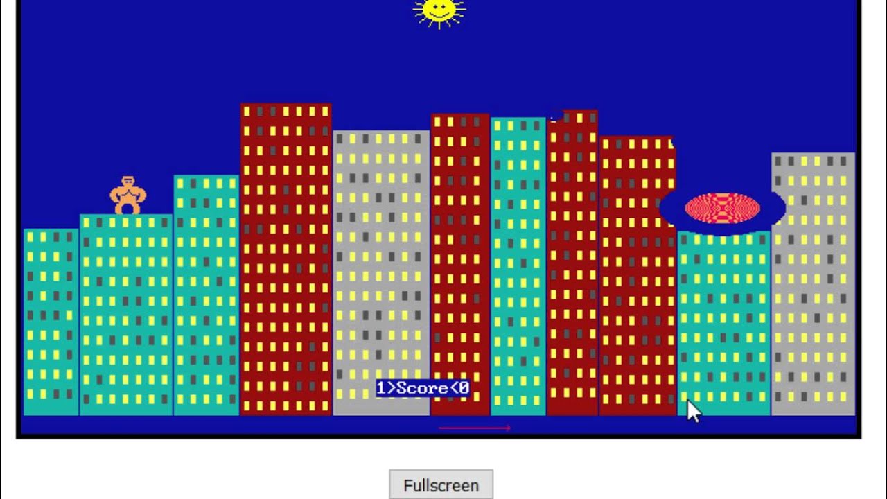 Gorillas - Qbasic - MSDOS