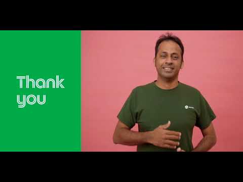 How to sign: Thank you