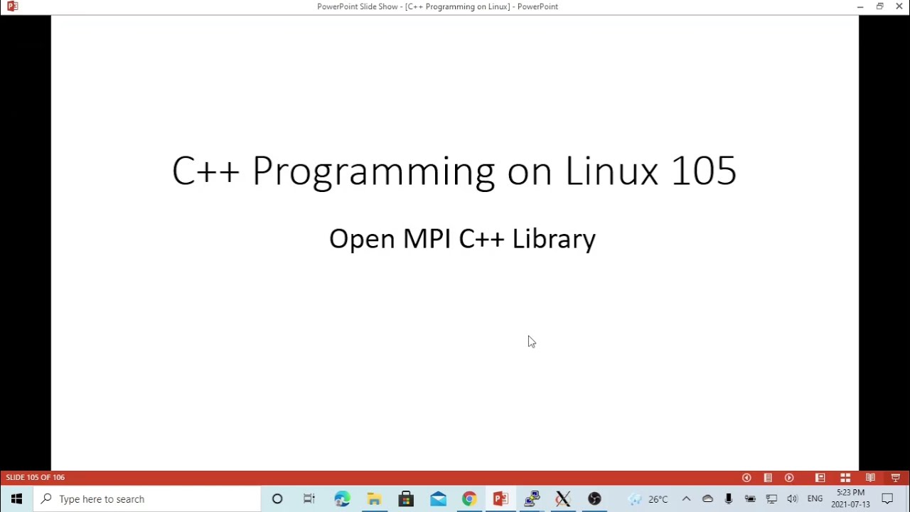 C++ Programming on Linux - Message Passing Interface (Open MPI)