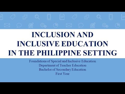 Inclusive Education in the Philippines