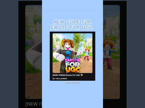 April 10 2025 Emote for UGC codes 100k points #roblox #freecode #freeugc