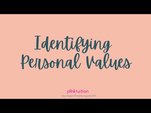 Identifying personal values | 2:52 – Pinktuition