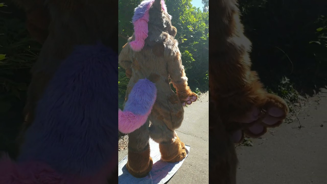 Hena the Hyena Fursuit Turnaround