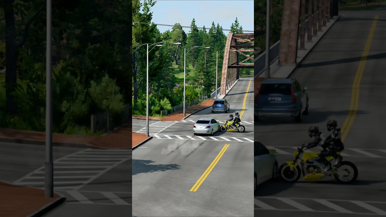 Realistic Highway Car Crashes #311