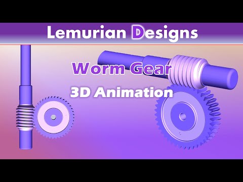 Worm Gear 3D animation | Lemurian Designs