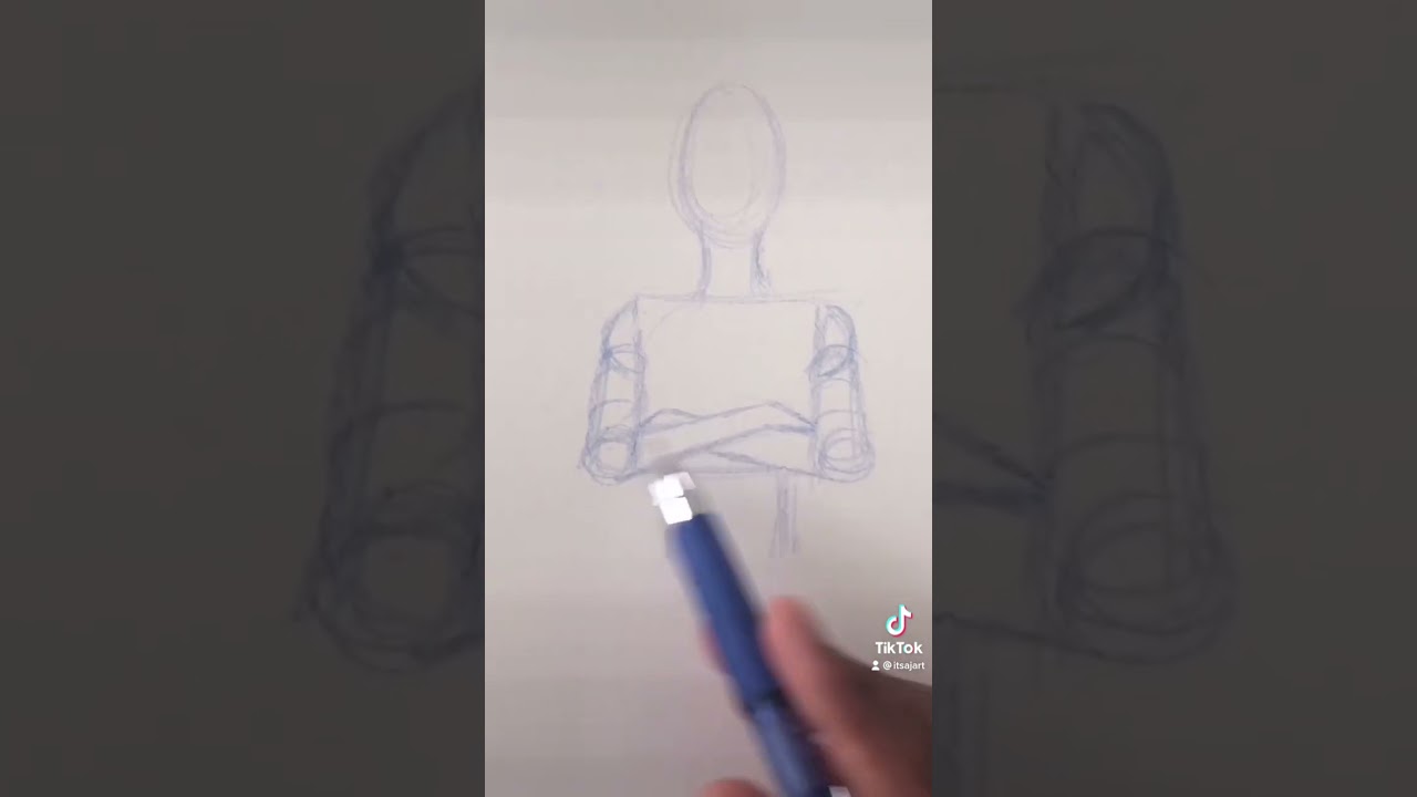 How to draw crossed arms