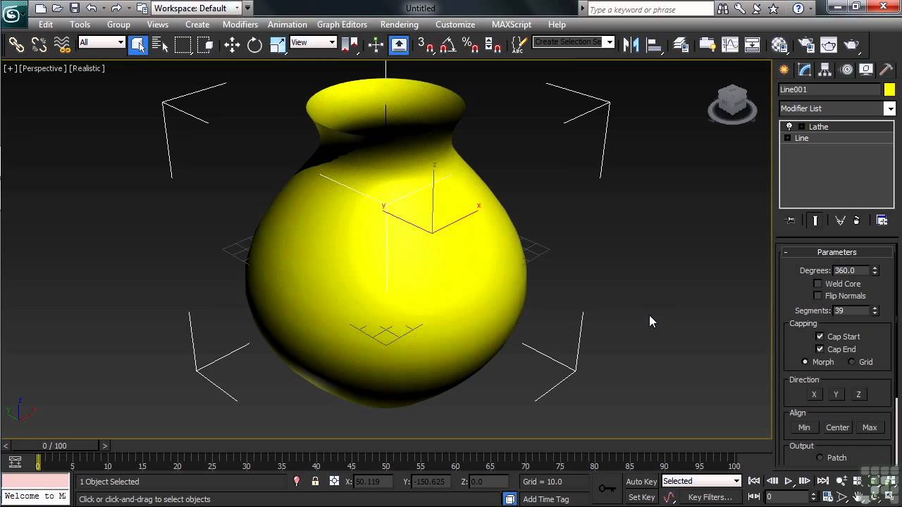 3DS Max 2013 Tutorial | Lathing 3D Objects | InfiniteSkills