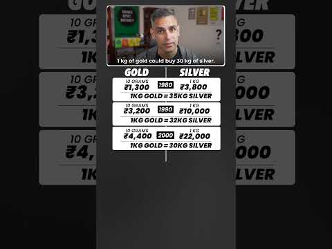 1KG GOLD se Kitne KG Silver Khareed Sakte Ho? | Ankur Warikoo #shorts