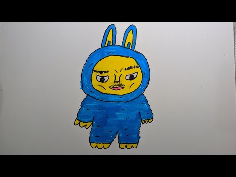 Cara menggambar ambalabu untuk anak-anak - Menggambar labubu dengan mudah