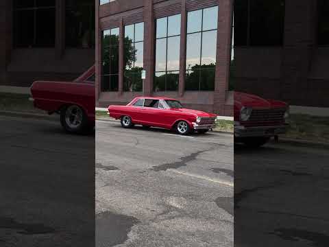 Red Chevrolet Nova Chevy II Anoka Classic Car Show June 10 2023